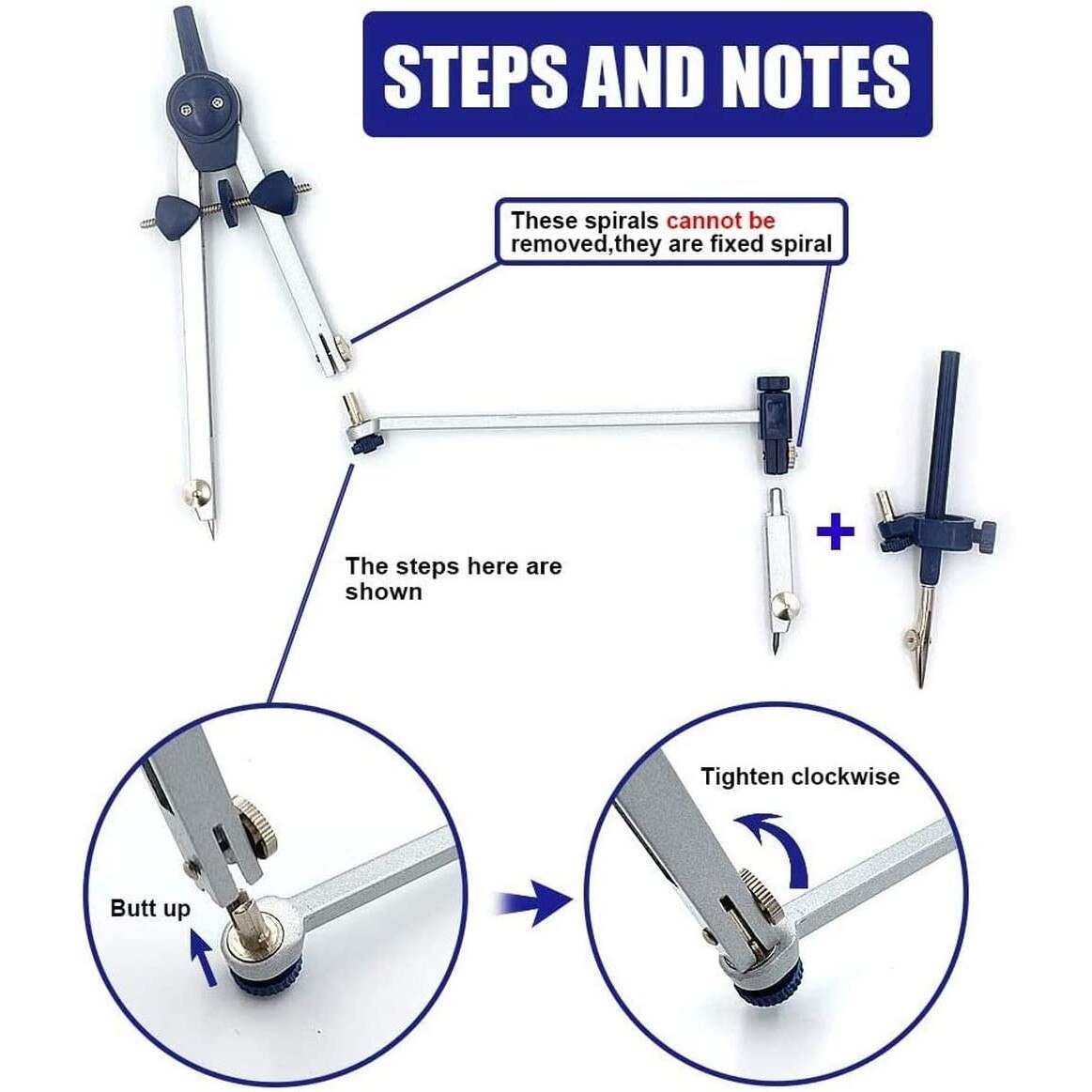 Геометрия Starlight Compass за деца, син комплект от 7 части ...