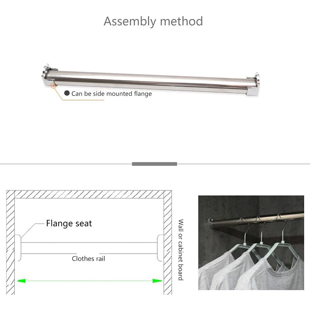 Suport de fixare pentru bara de umerase, 25 mm, Argintiu - eMAG.ro