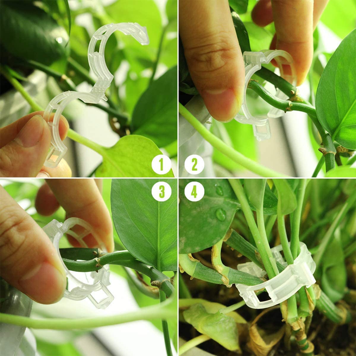 Set 30 cleme plante, ABS, Alb - eMAG.ro