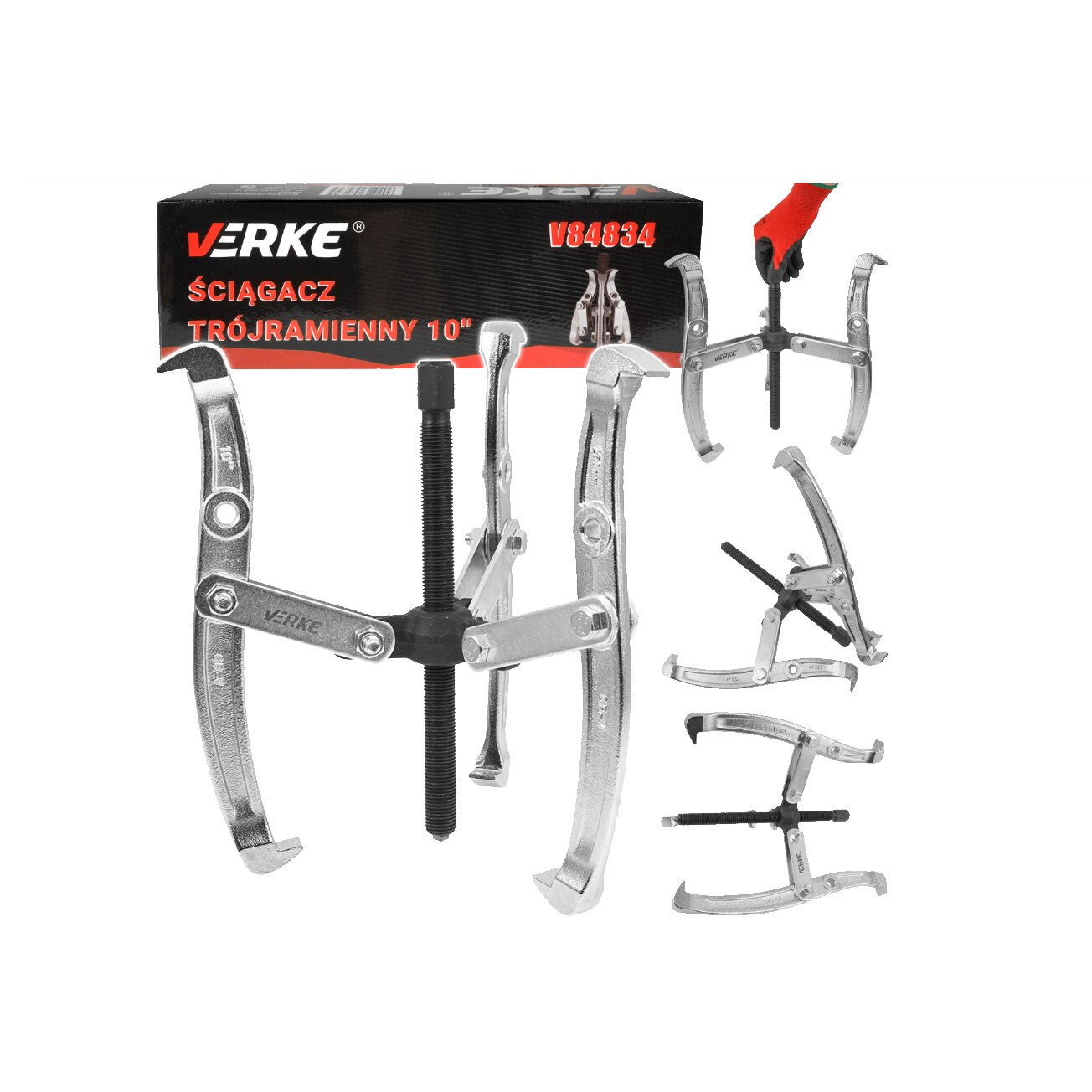 Presa extractor rulmenti, 10" 3 brate, Verke - eMAG.ro