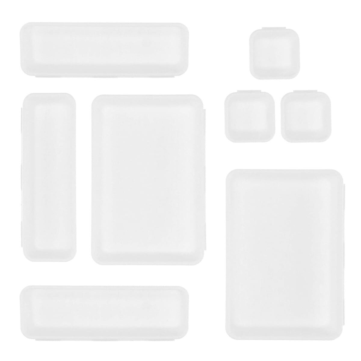 Set 8 organizatoare sertar, ZakupyTV, Plastic, Alb - eMAG.ro