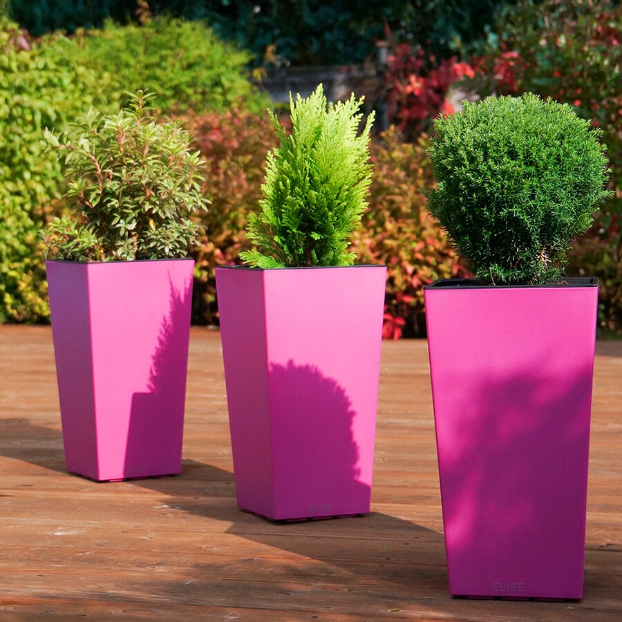 Ghiveci, Hydrostab, Plastic, Elise, 3.2l apa, 11.1l pamant, 30x30x58cm ...