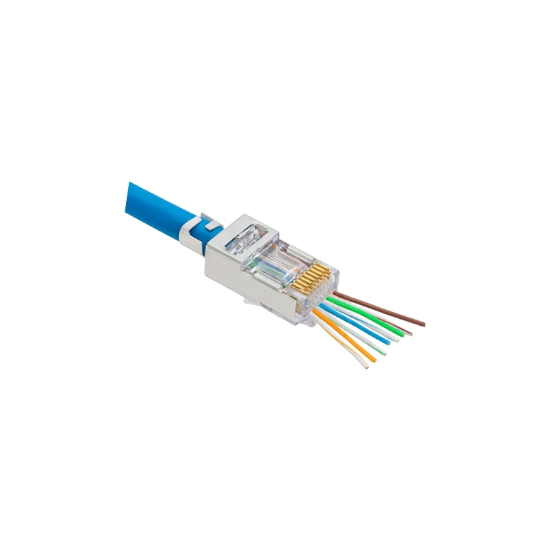 Rj-45 Ftp Cat.5E Ez екраниран проходен щепсел (100 бр.) Rj45M-Cat5-Ez ... Rj-45 Ftp Cat.5E Ez екраниран проходен щепсел (100 бр.) Rj45M-Cat5-Ez ...