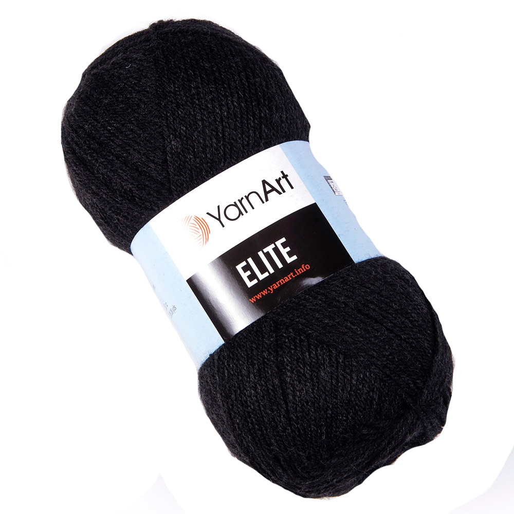Текстилна прежда Yarn Art Elite 241 за плетене на една кука и плетиво акрил антрацитно сиво