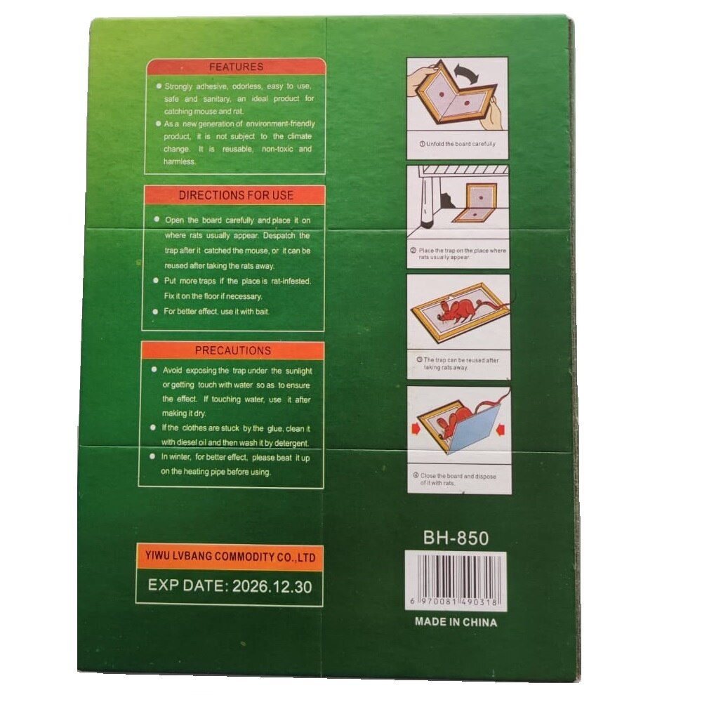 Capcana cu lipici pe carton pentru rozatoare GIDA-CRIS 057, set 10 ...