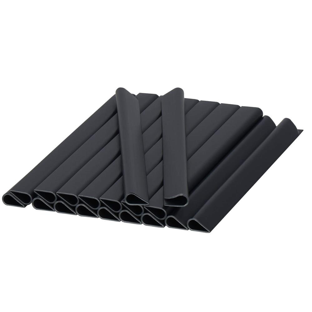 Set 20 cleme pentru panou de gard pentru intimitate in gradina, gri ...