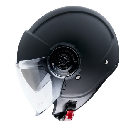 Casca moto open face cu ochelari soare integrati MT Viale SV negru mat ...