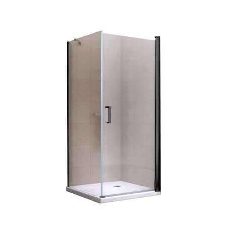 Cabina de dus, Negru, Rubio 80x80 cm, 195cm, 6mm - eMAG.ro