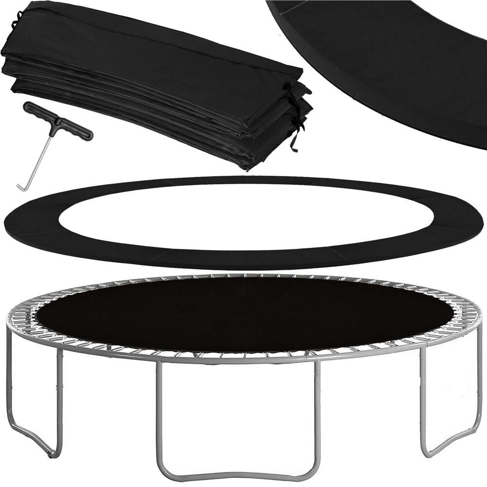 Trambulina Black, cu scara si plasa de protectie interioara, 305 cm ...