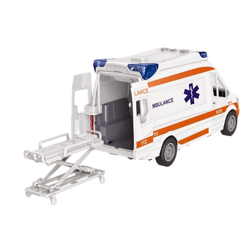 Ambulanta de jucarie, Plastic, Efecte sonore, 3 ani+, Multicolor - eMAG.ro