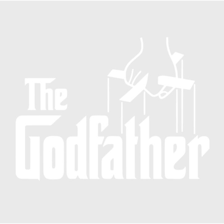 Sticker The Godfather, 15cm, alb - eMAG.ro