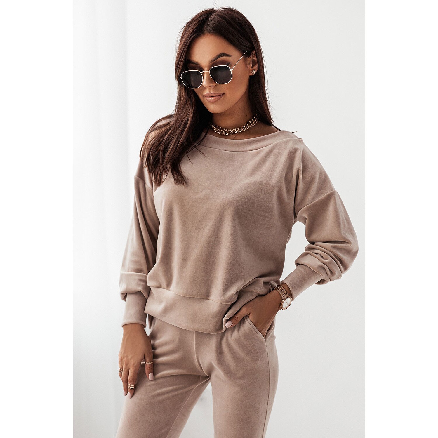 Set trening, Kanava, Poliester, Bej, XL/XXL - eMAG.ro