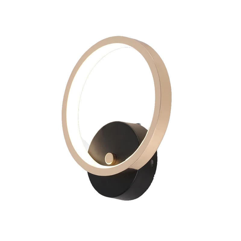 Aplica de perete, cu bec Led, in 3 faze, culoare aurie - eMAG.ro