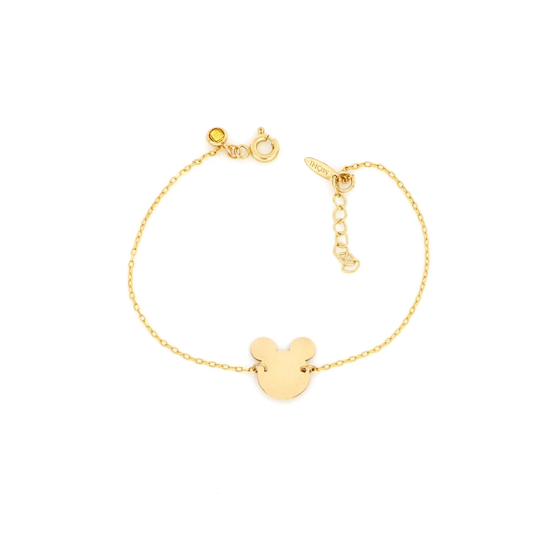 Bratara cu element Mickey Mouse, aur 14k - eMAG.ro