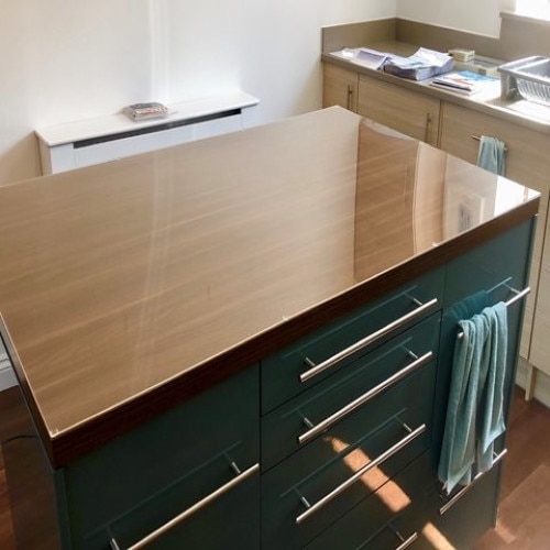 Protectie stiplex, plexiglas transparent pentru masa din bucatarie ...