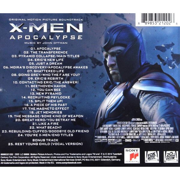 X-Men: Apocalypse soundtrack (John Ottman) [CD] - eMAG.bg