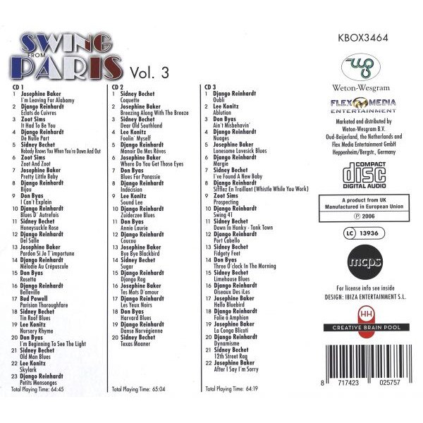 Swing From Paris vol. 3 [3CD] - eMAG.bg