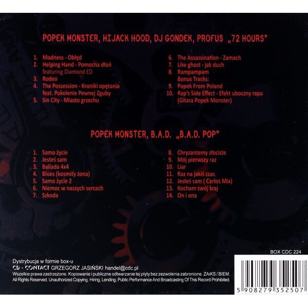 Popek Monster Mixtape: 72 Hours / B.A.D. Pop [2CD] - eMAG.ro