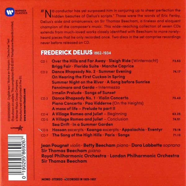 Thomas Beecham: Delius [7CD] - eMAG.ro