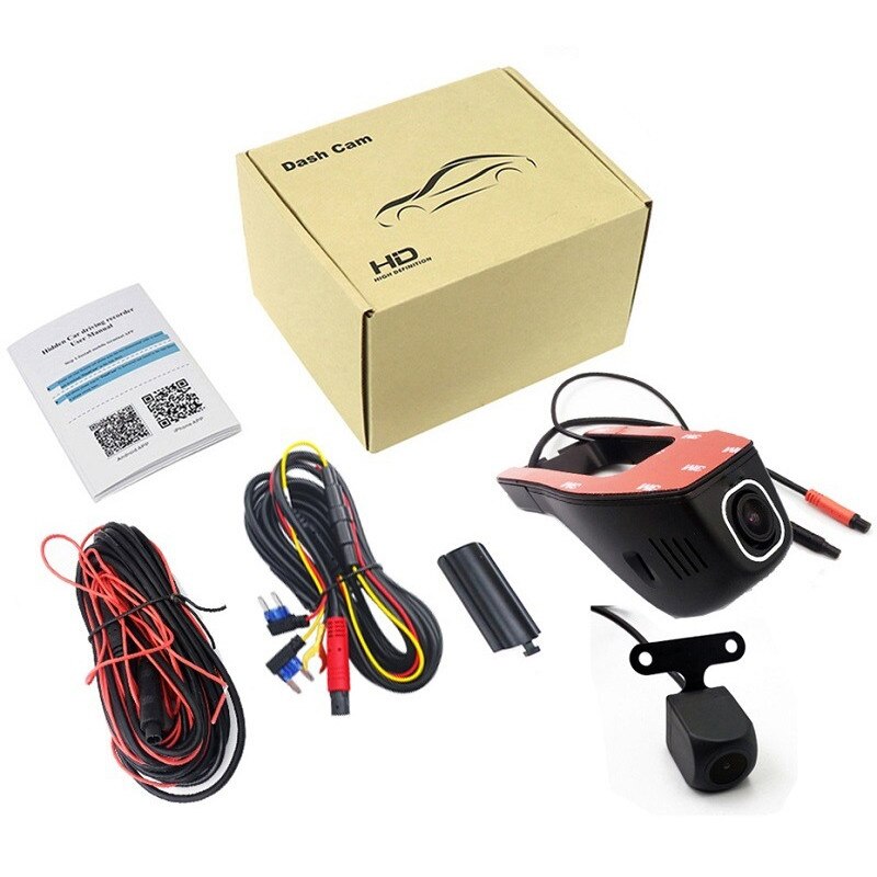 Camera Auto DVR, 2K, 1440P, DashCam Ultra HD, Discreta, Parking Monitor ...