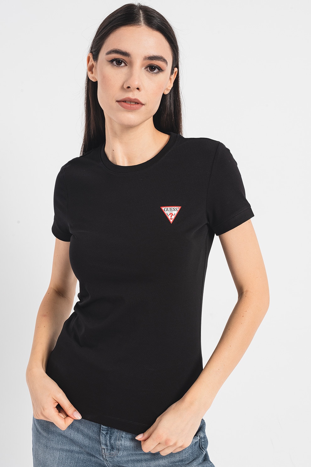 GUESS, Tricou slim fit cu logo - eMAG.ro