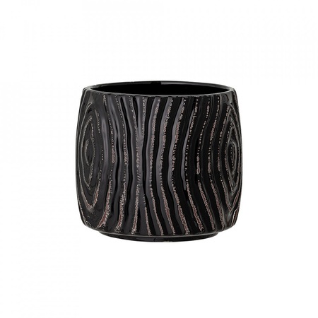 Ghiveci negru din ceramica 13 cm Hena Bloomingville - eMAG.ro