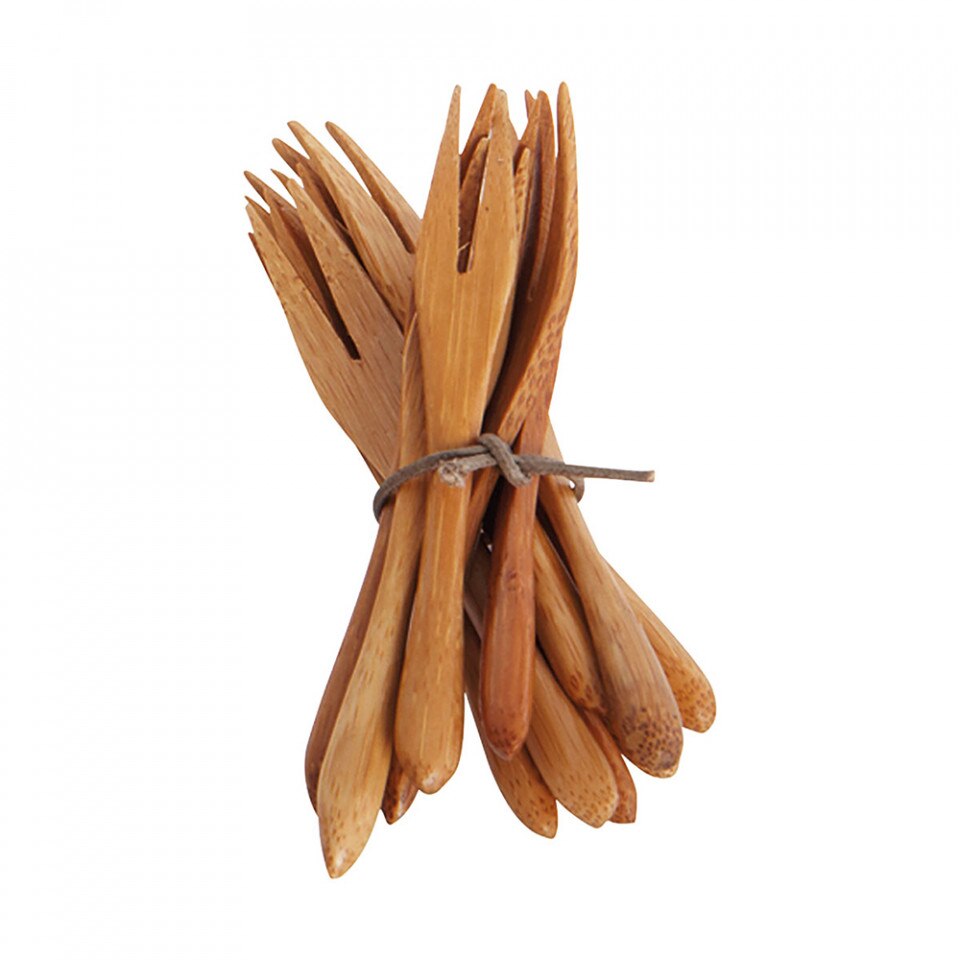 Set 12 furculite din bambus Nature House Doctor - eMAG.ro