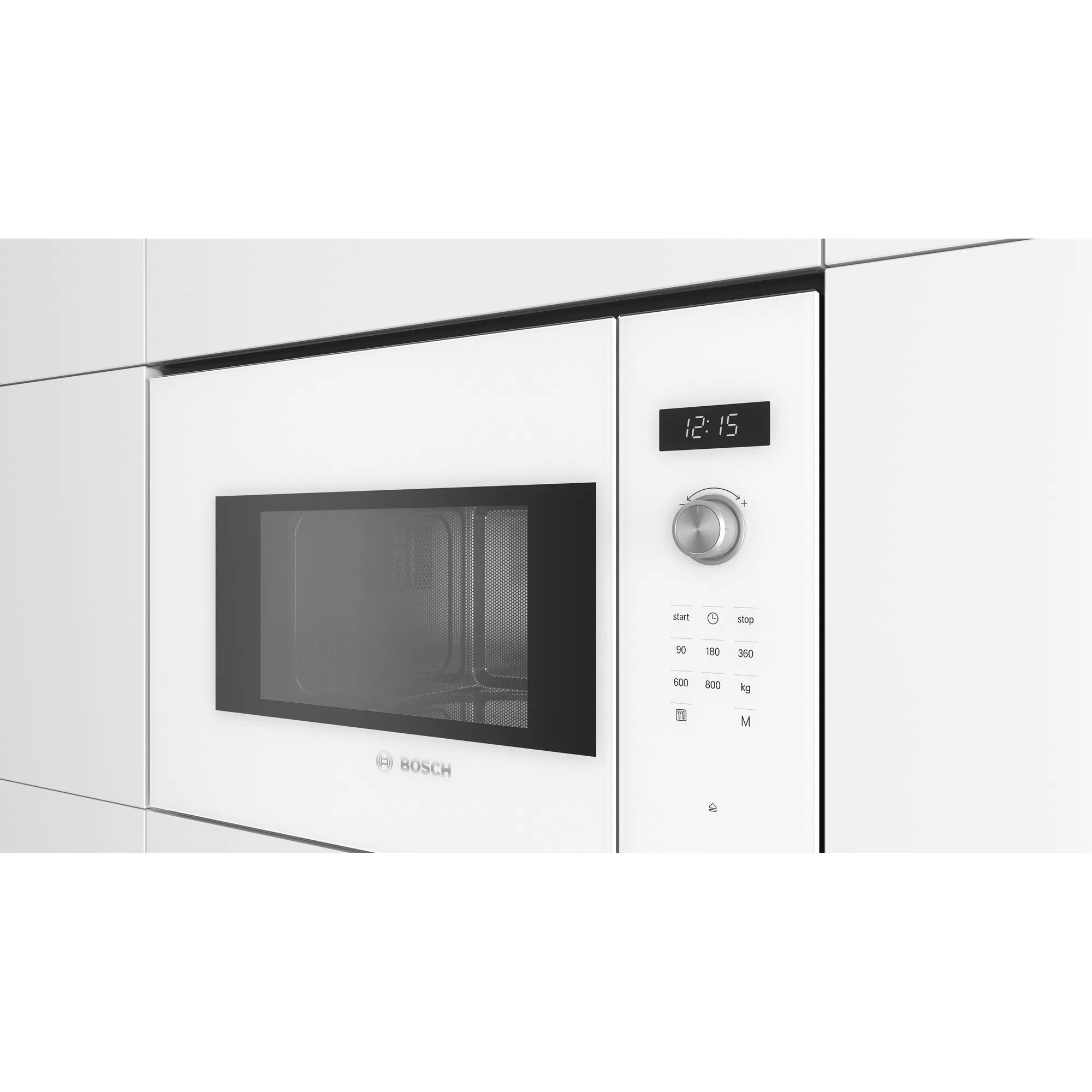 Cuptor cu microunde incorporabil. Bosch, INOX/Sticla, 800W, 20L, 5 ...