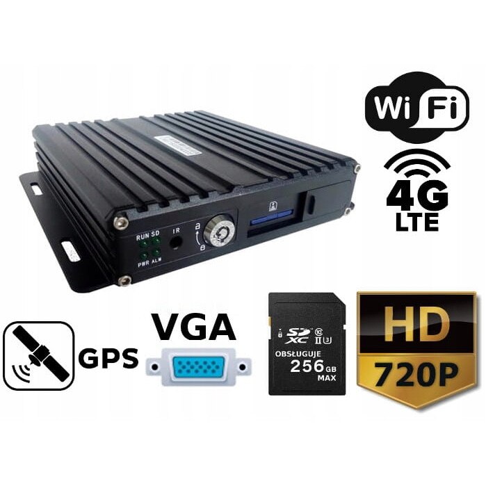 Mobil Recorder Expert PRO MR9504_4G&WiFi&GPS 4 csatornás AHD 720P DVR ...