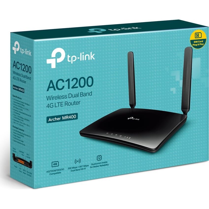 Безжичен рутер, TP-Link, черен - eMAG.bg