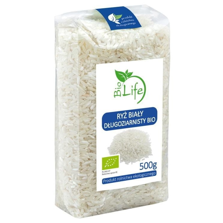 Orez alb cu bob lung 500g EKO Bio Life - eMAG.ro