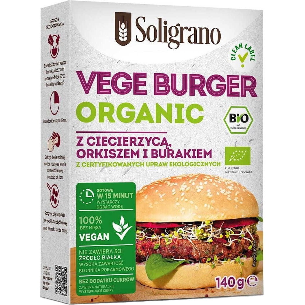 BIO Burger, Soligrano, 140 g - eMAG.hu