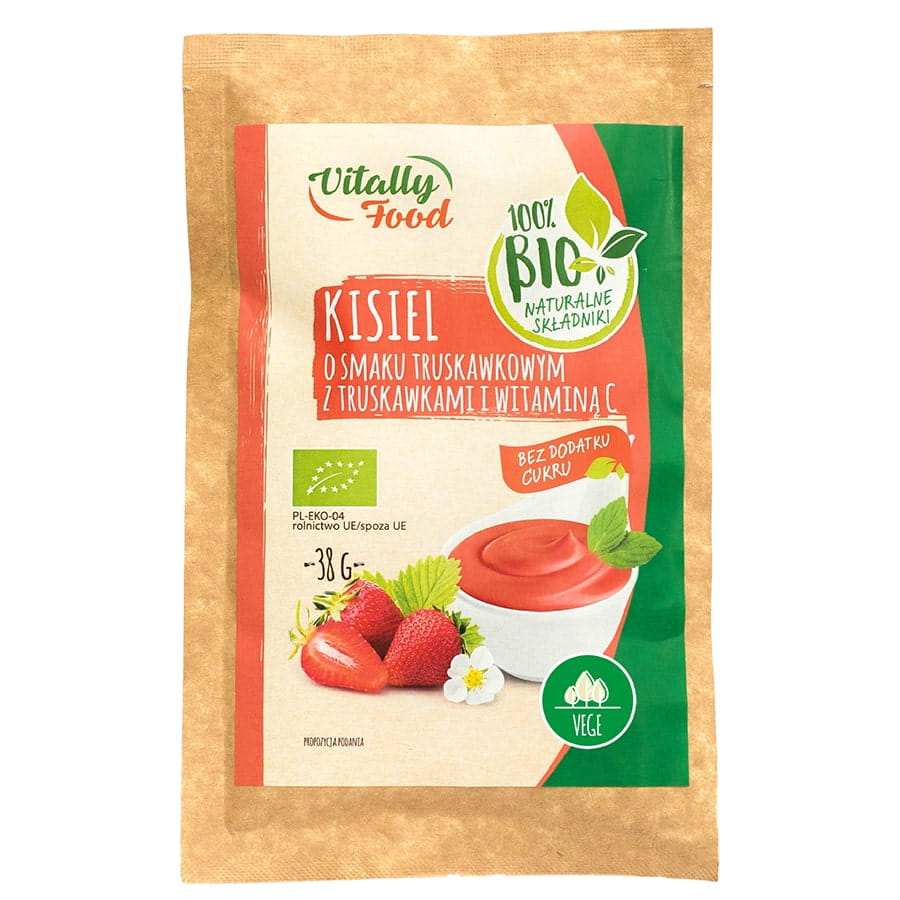 Jeleu de capsuni, Vitally Food, 38 g - eMAG.ro