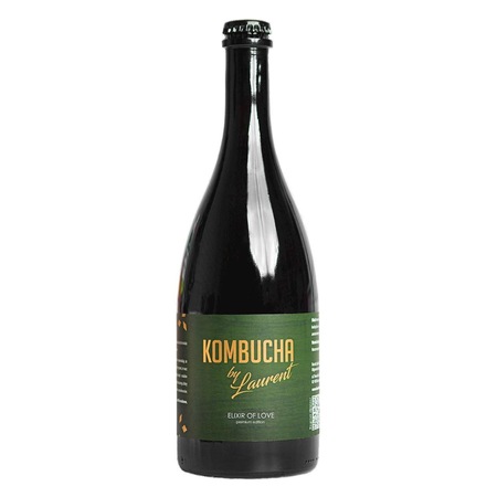 Suc de geai negru si ceai vere cu fructe, Kombucha by Laurent, 750ml ...
