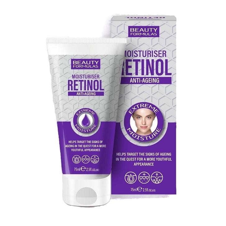 Crema hidratanta de fata, Beauty Formulas, Retinol/Vitamina E/B5, 75ml ...