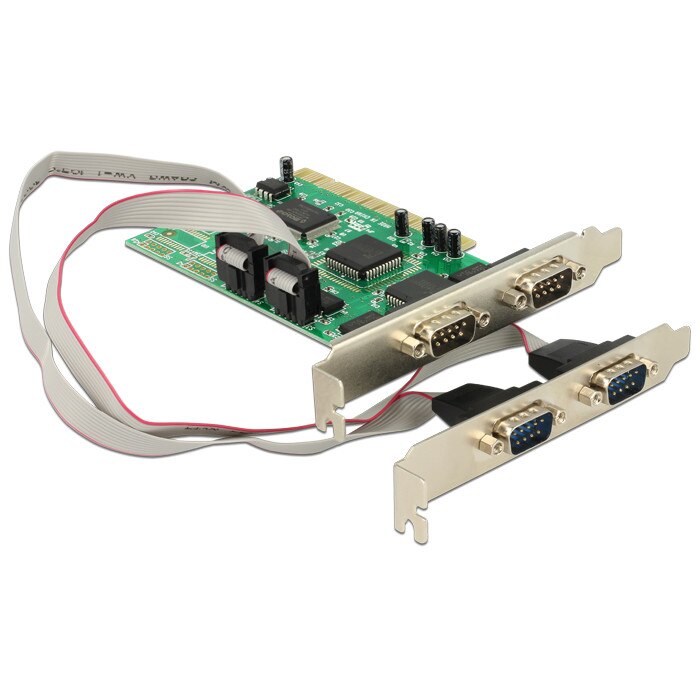 Card PCI, DeLock, Metal, 4 intrari, Gri - eMAG.ro