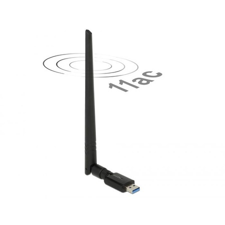 Placa de retea Delock, Dual Band, 867+300 Mbps, antena externa, 2.4/5 ...