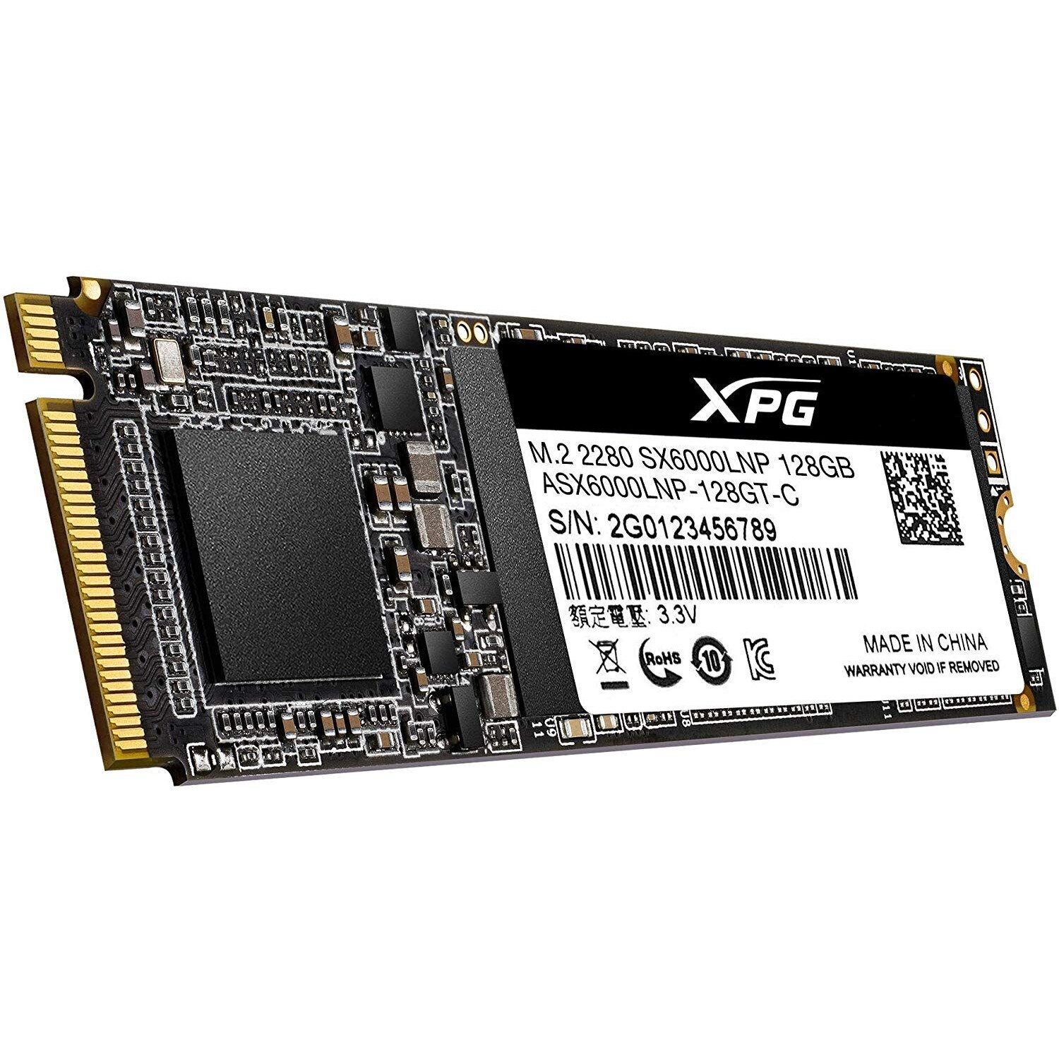 SSD, A-Data, 128GB, M.2 2280 NVMe XPG SX6000 Lite ASX6000LNP-128GT-C ...
