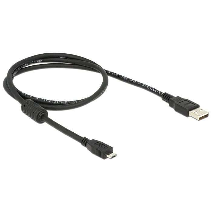 Cablu, DeLock, USB2.0 -A tata la USB-micro A tata, 1m, Negru 82298 ...