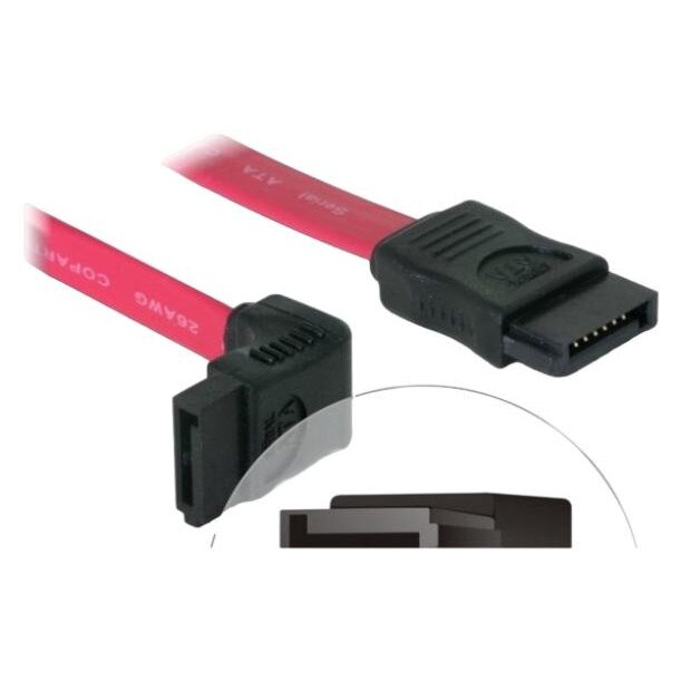 Cablu DeLock SATA 30 cm, Rosu - eMAG.ro