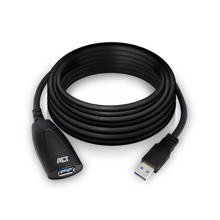 Extensie cablu, ACT, USB 3.2, 5 m, Negru AC6105 - eMAG.ro