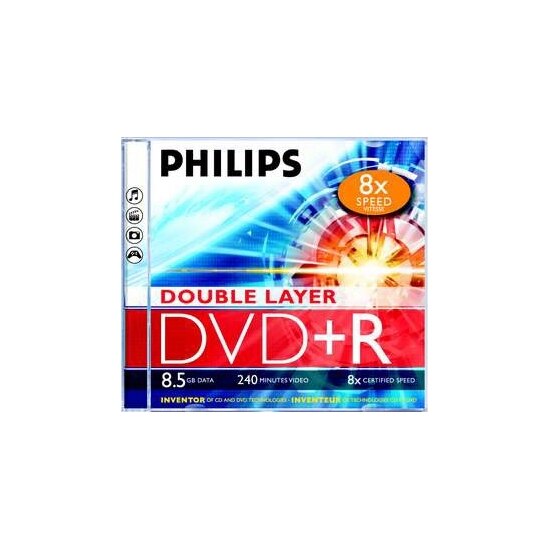 Carcasa standard, Philips DVD+R 8,5 Gb 8x Dual Layer, PH992114 - eMAG.ro