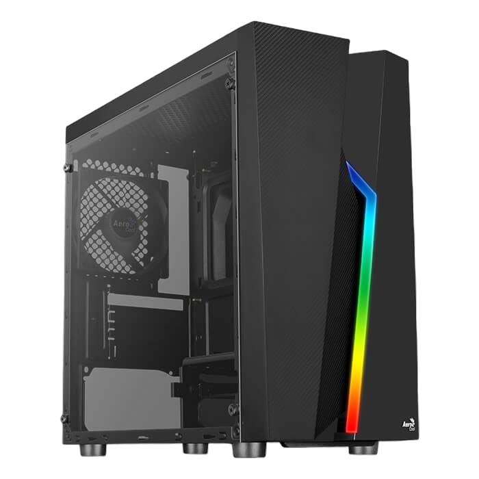Carcasa, Aerocool, Bolt Mini, Sticla temperata, RGB, Negru - eMAG.ro