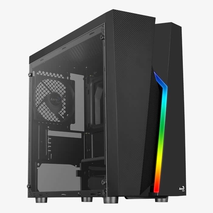 Carcasa, Aerocool, Bolt Mini, Sticla temperata, RGB, Negru - eMAG.ro