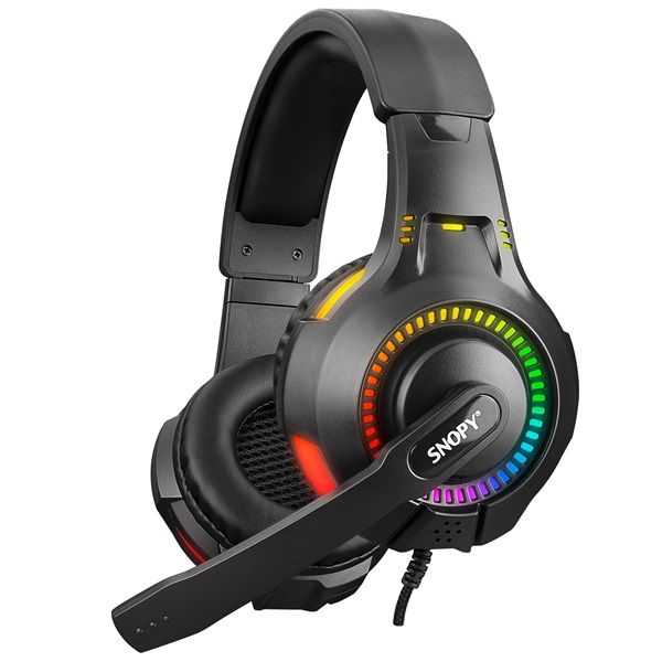 Casti gaming, Snopy, Negru - eMAG.ro