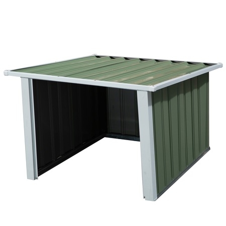 Casa pentru robot cositor automat, Outsunny, Otel, 63cm, Verde - eMAG.ro