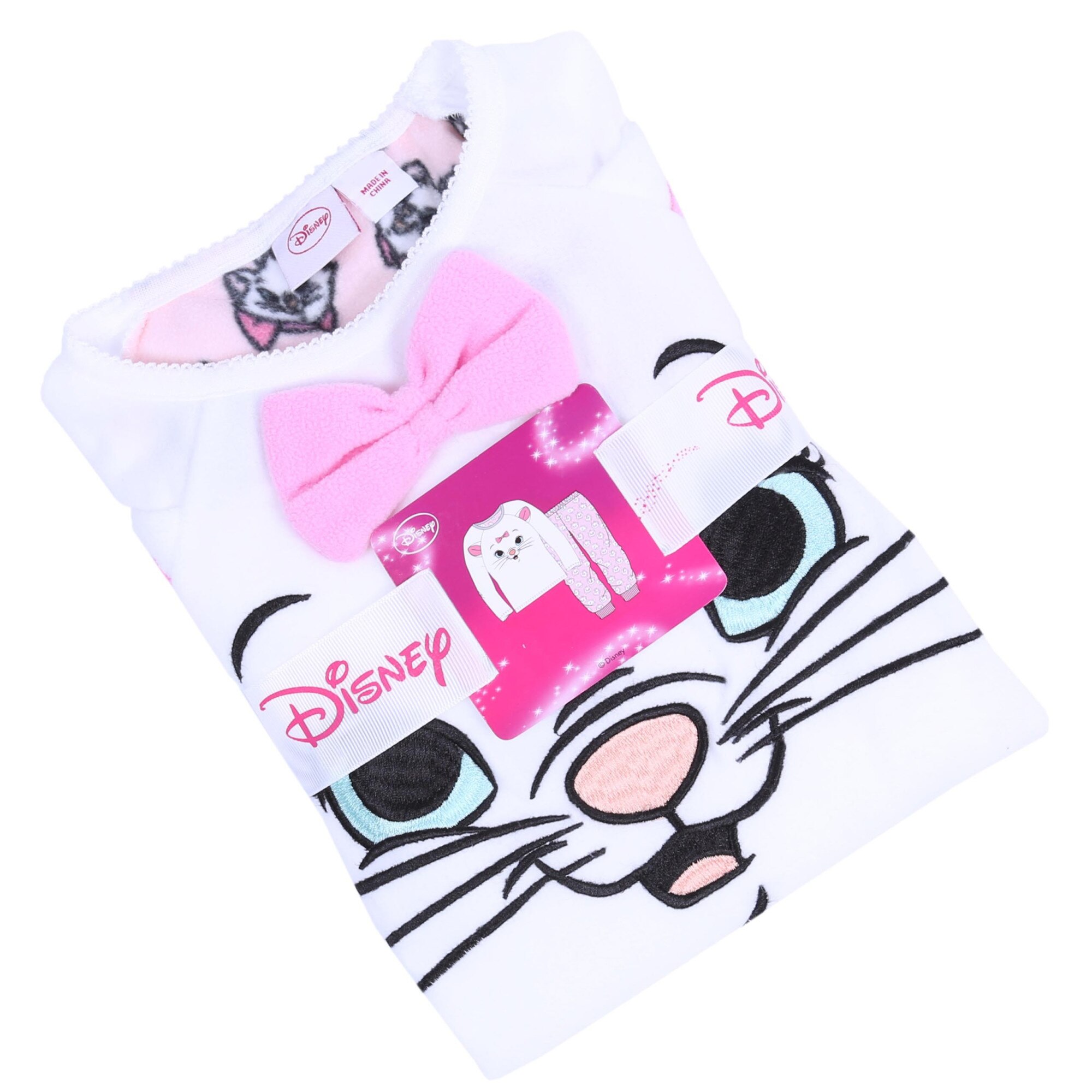 Pijama fete Marie Cat, Disney, Poliester, Multicolor, 128 cm - eMAG.ro