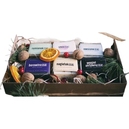 Set 6 sapunuri naturale/vegane pentru cadou de Craciun - eMAG.ro