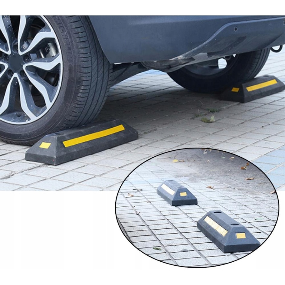 Limitator de parcare, Domzpaneli, 55 cm, Negru/Galben - eMAG.ro