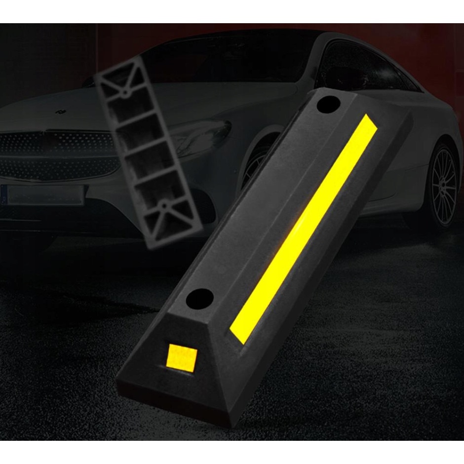 Limitator de parcare, Domzpaneli, 55 cm, Negru/Galben - eMAG.ro